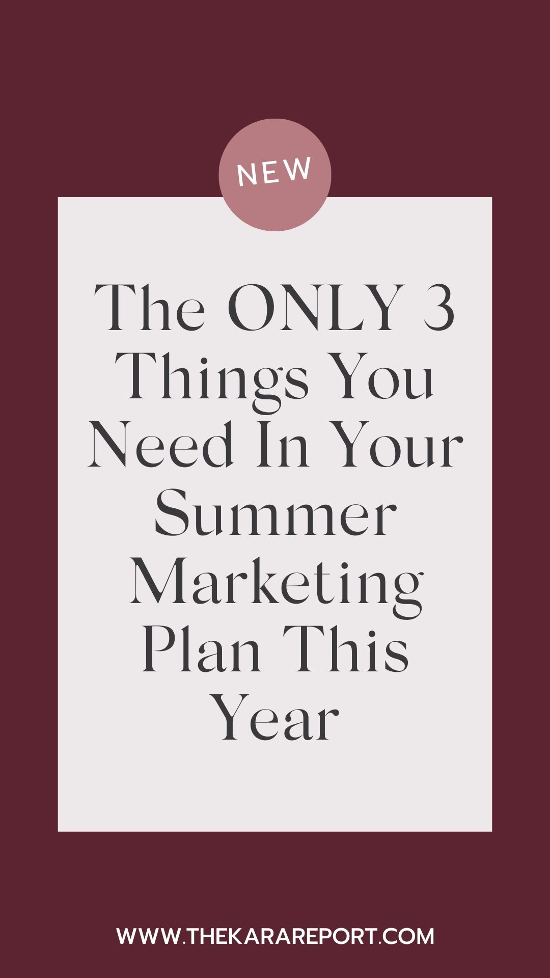 Low-Effort, High-Impact Summer Marketing Plan (3 Things!)