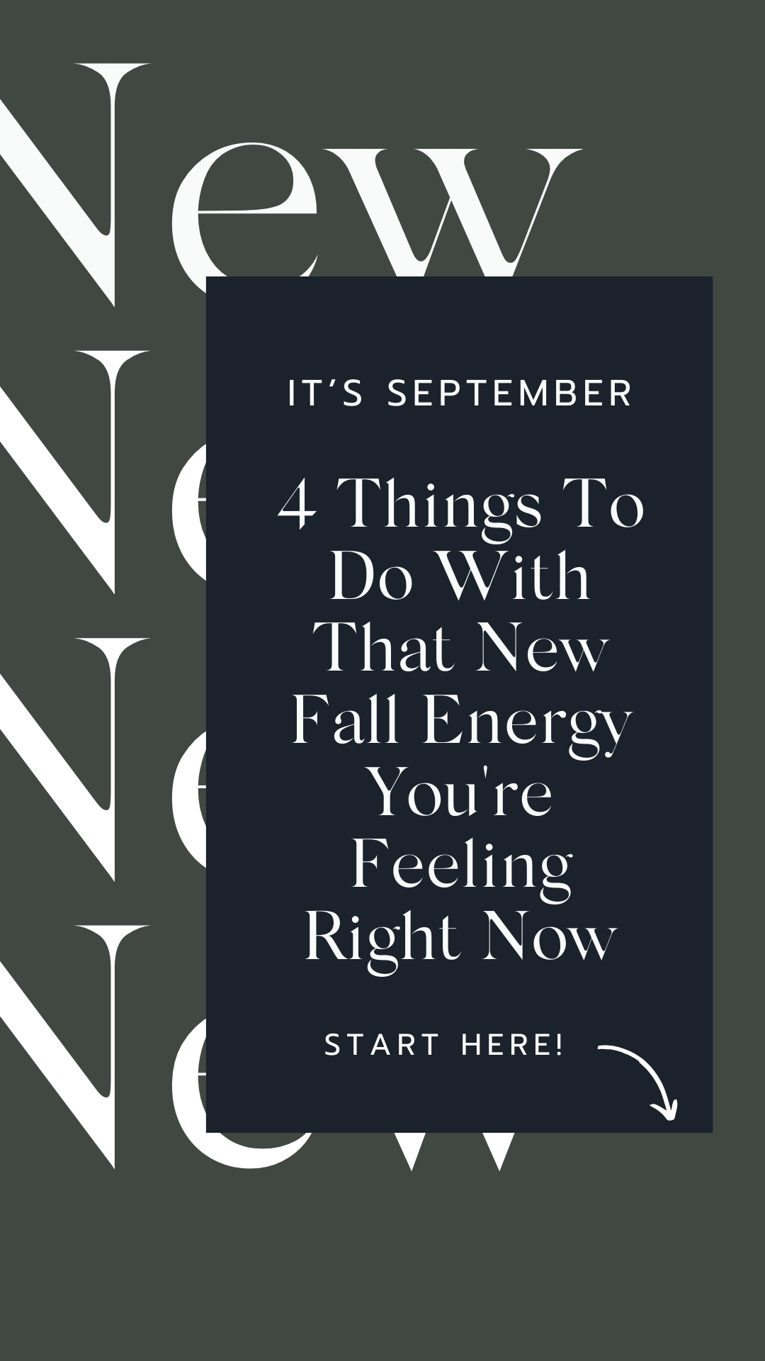 4 Things To Do With That New Fall Energy You're Feeling